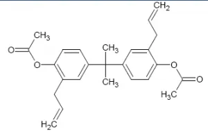 Structure of Phenyl ester epoxy curative hybrid of diallyl bisphenol A ...